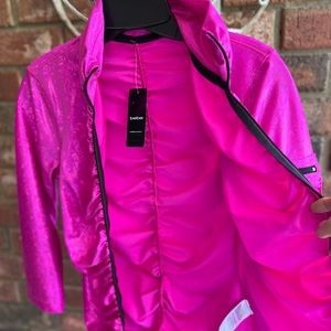 bebe | Jackets & Coats | Bebe Hot Pink Hologram Jacket | Poshmark